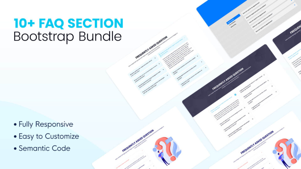 10+ FAQ Section – FAQ Page Examples | Bootstrap Bundle
