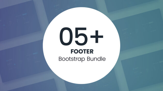 5+ Bootstrap Footer Bundle | Website Footer Examples