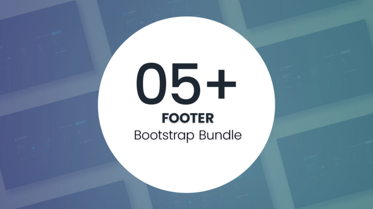 5+ Bootstrap Footer Bundle | Website Footer Examples