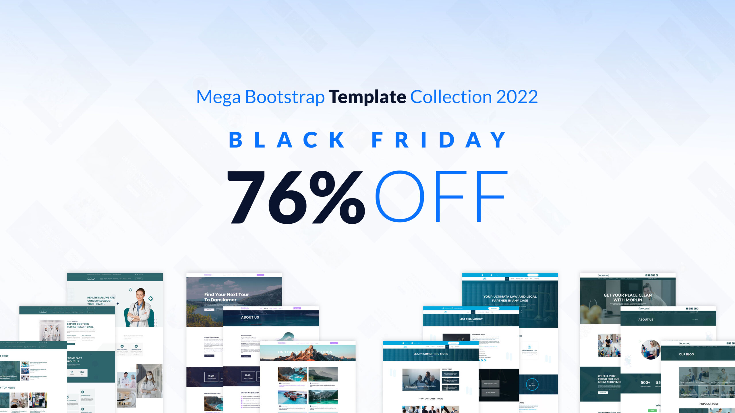 Mega Bootstrap Template Collection 2022 - DesignToCodes