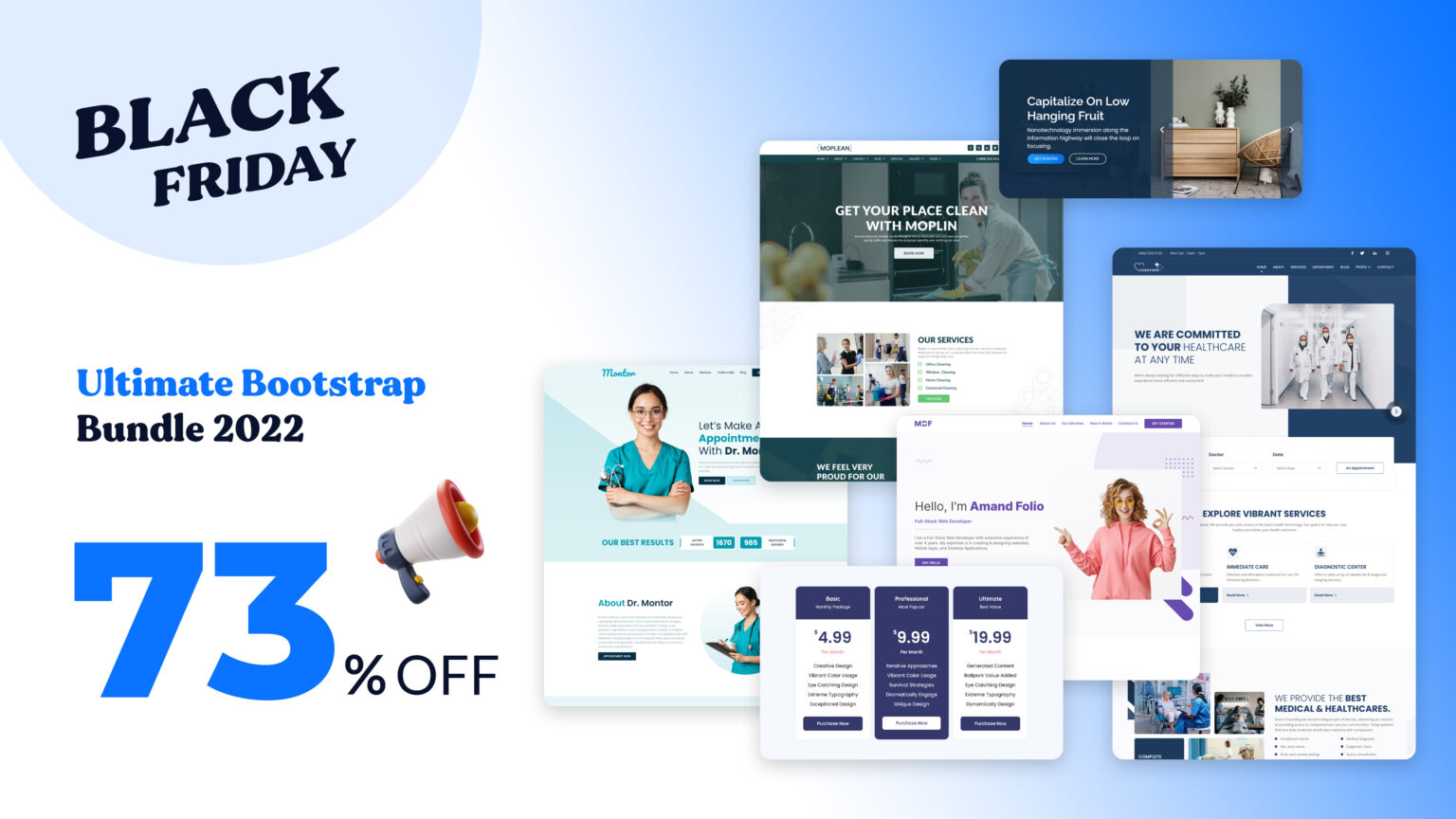 Best 5 Free Bootstrap Hero Template | Website Hero Section