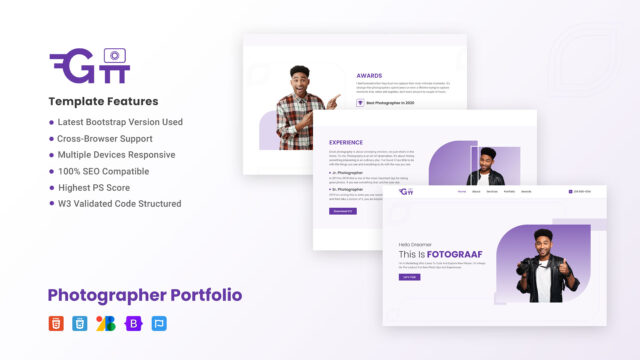 Mydevfolio – One Page Web Developer Professional Portfolio Template