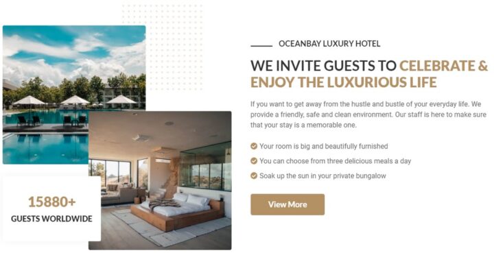 Oceanbay – Bootstrap Hotel Website Template - DesignToCodes