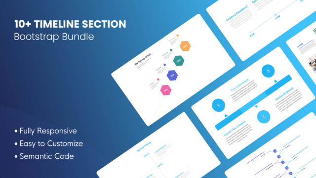 10+ Bootstrap Timeline Section UI Kits