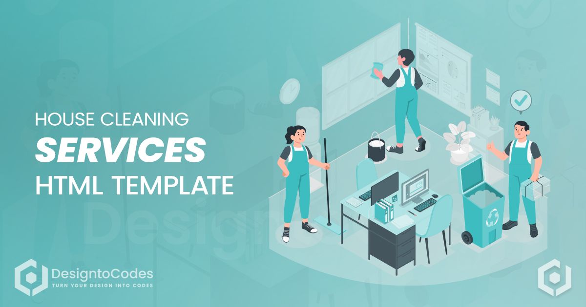 House Cleaning Services HTML Template | Website Templates - DesignToCodes