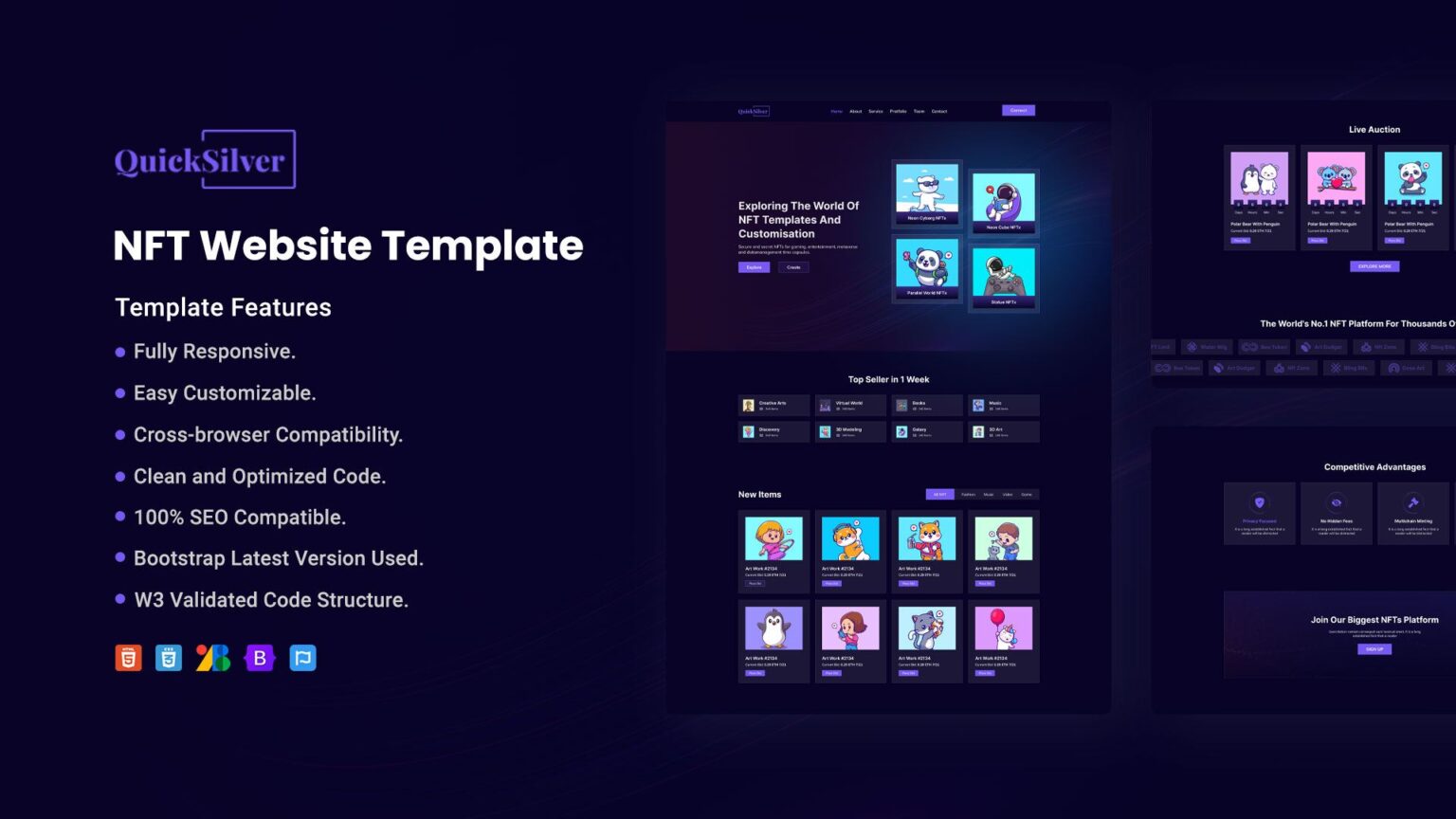 Mydevfolio – One Page Web Developer Professional Portfolio Template