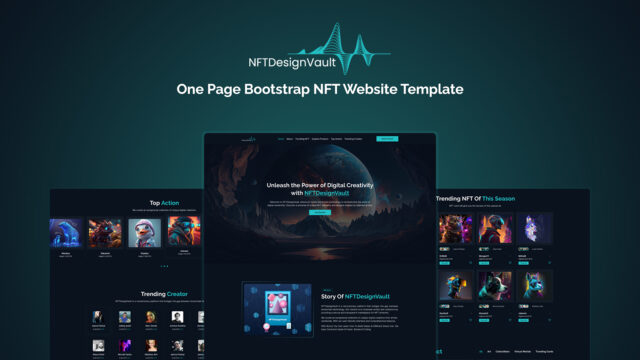 Dimigistics – NFT One Page Bootstrap Website Template - DesignToCodes