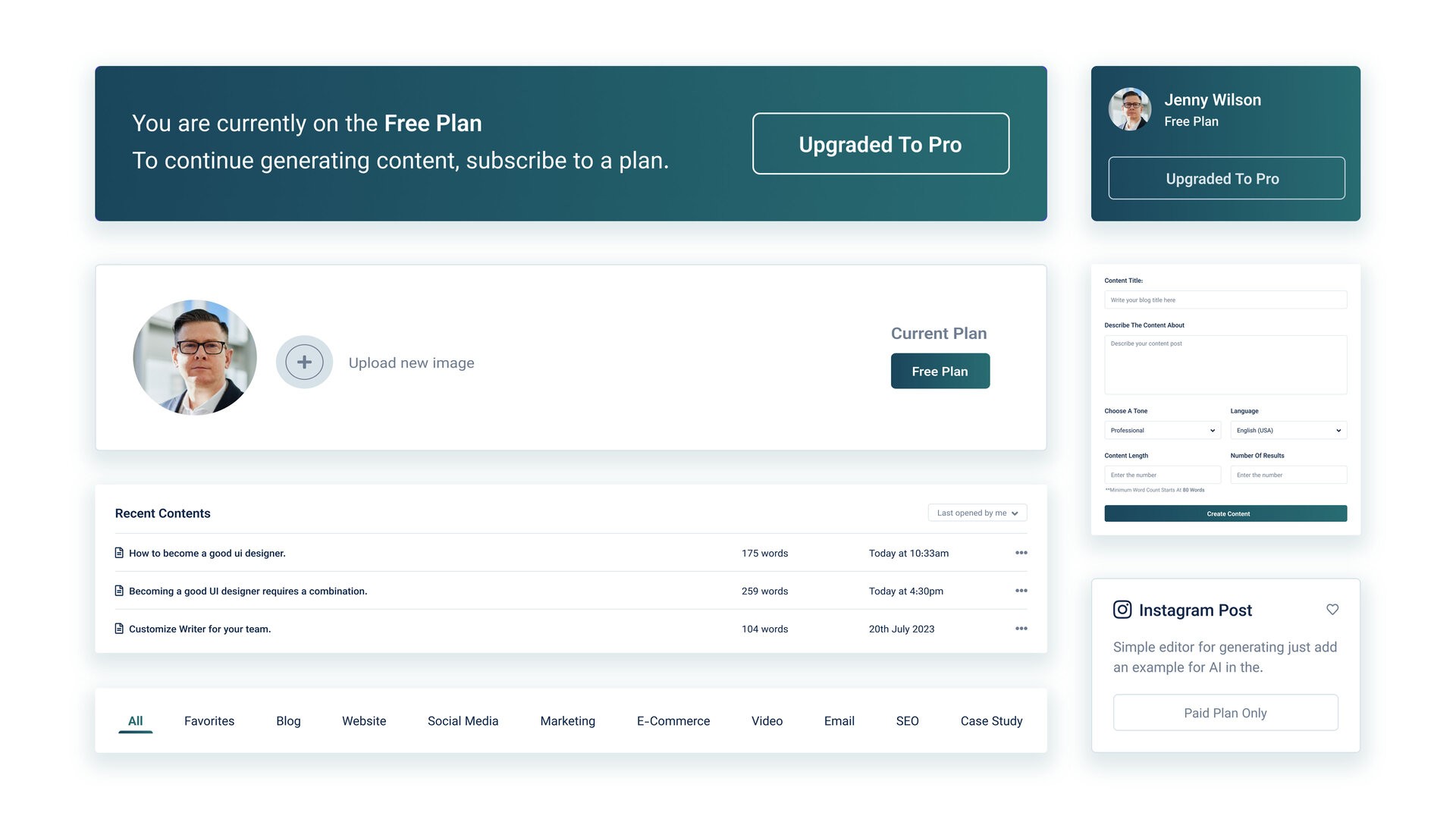 WordArtAI - AI Writing SaaS Dashboard Template - DesignToCodes WordArtAI - AI Writing SaaS Dashboard Template - DesignToCodes