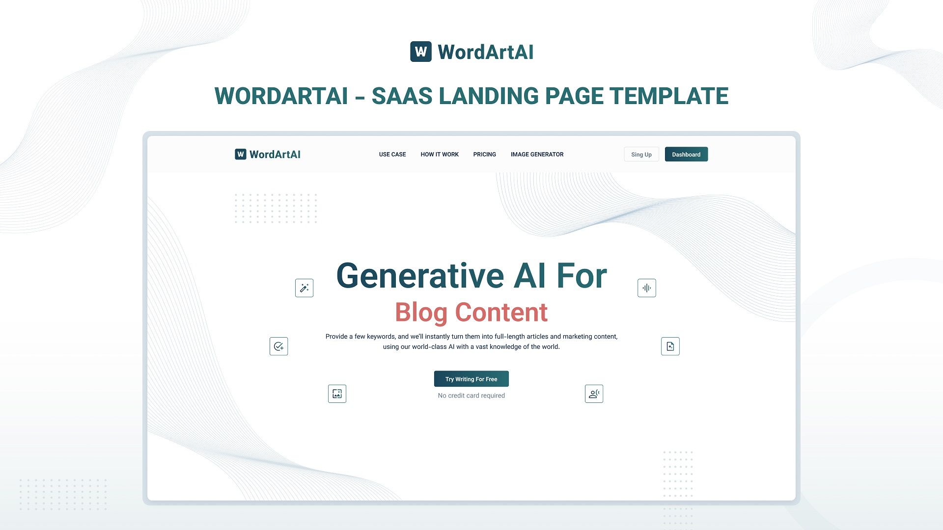 WordArtAI - Bootstrap SaaS Landing Page Template WordArtAI - Bootstrap SaaS Landing Page Template
