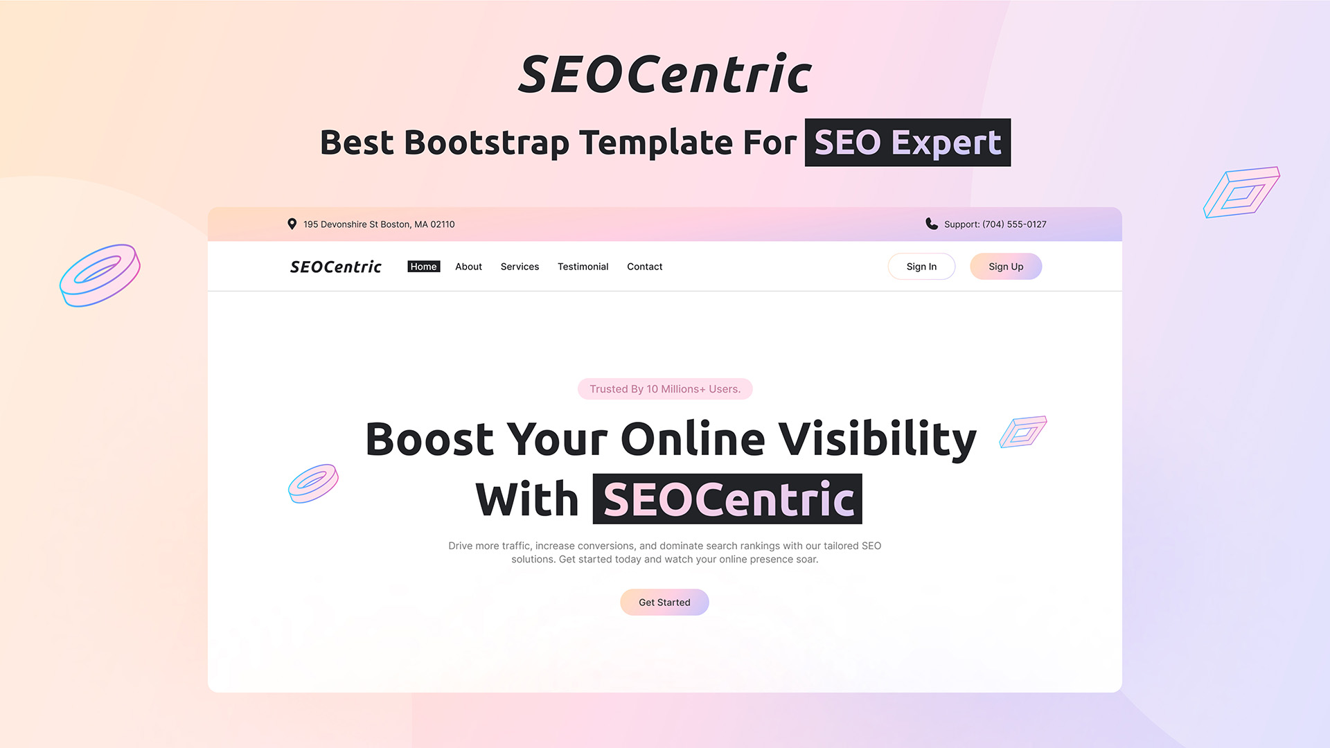 Best 5 Free Bootstrap Hero Template | Website Hero Section