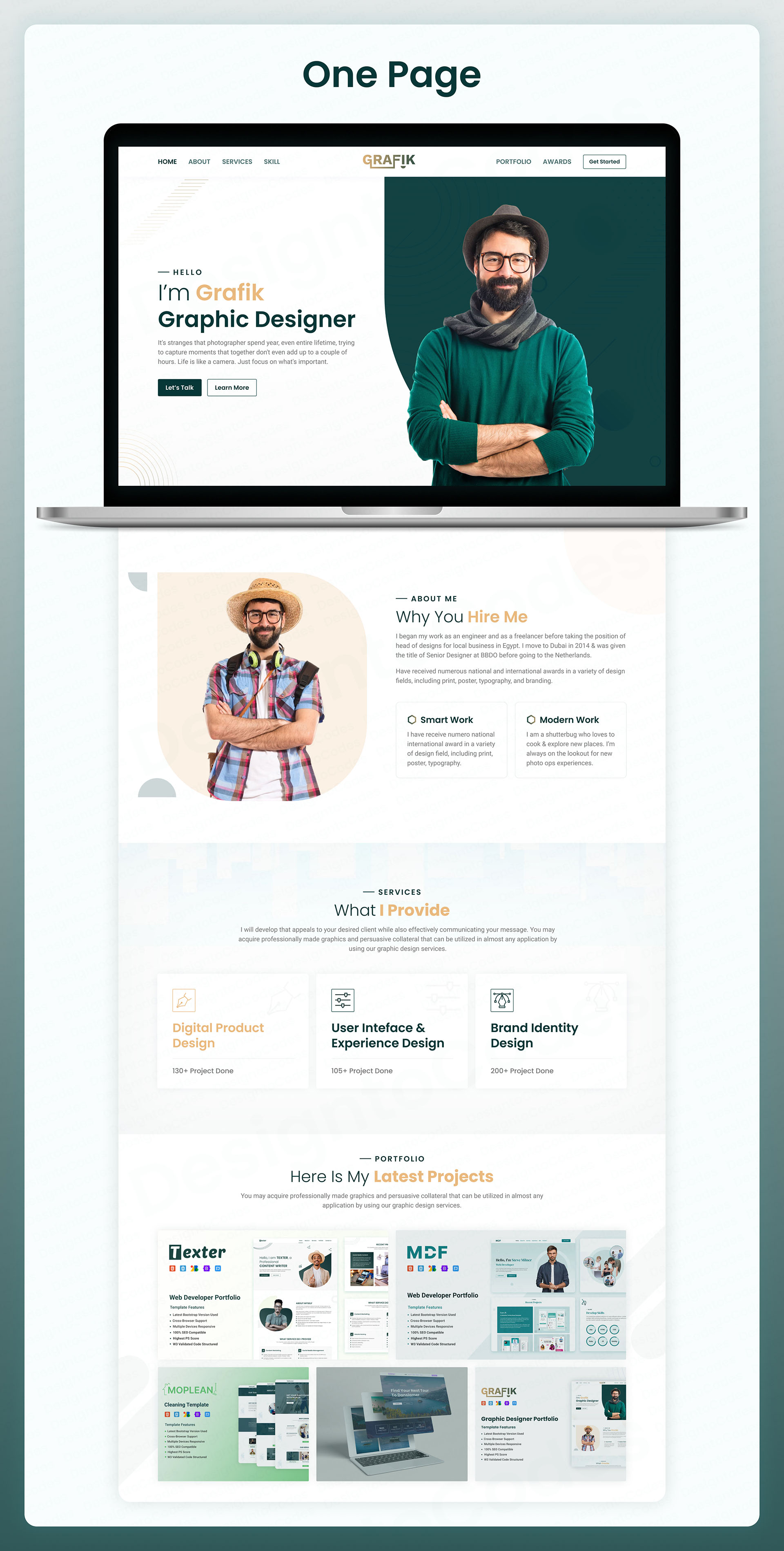 GRAFIK V2: Modern Graphic Designer Portfolio Template in Figma ...