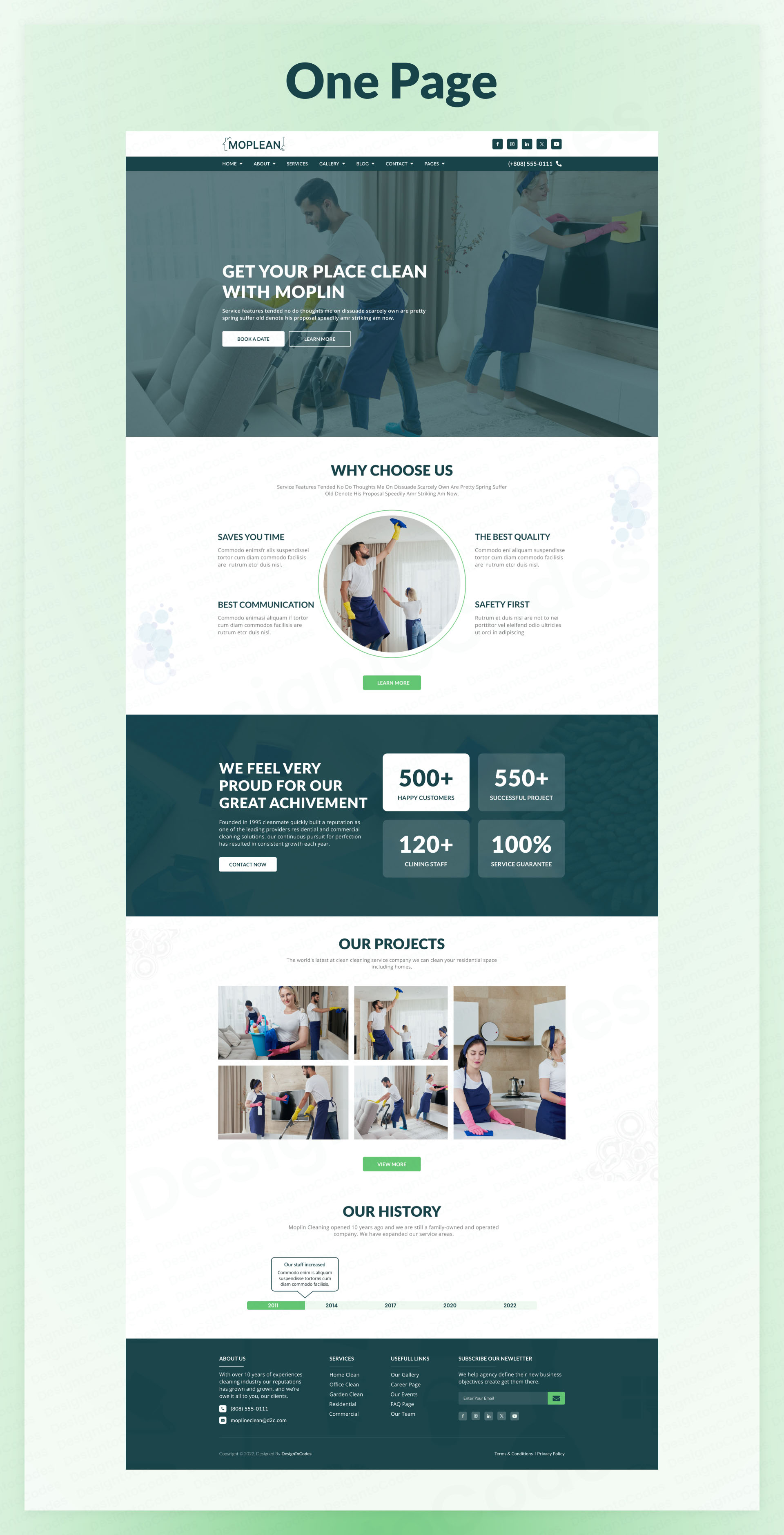 Moplean – Multipage Figma Template for Cleaning Businesses - DesignToCodes