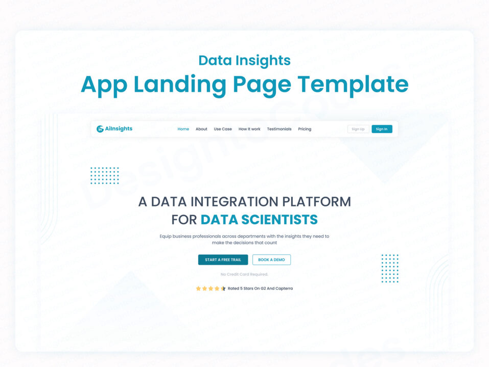 AiInsights – Premium App Landing Page Figma Template
