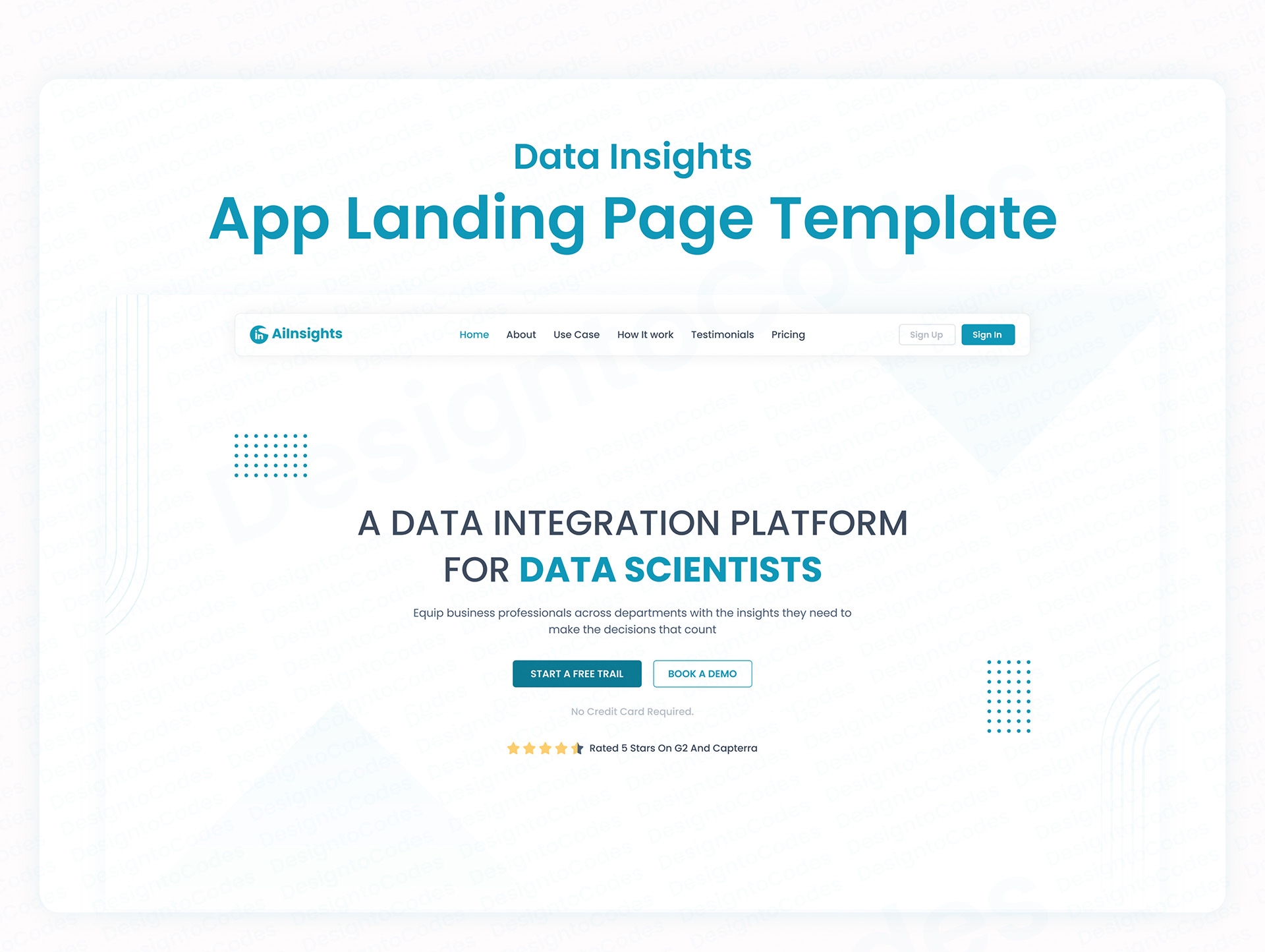 AiInsights – Premium App Landing Page Figma Template - DesignToCodes