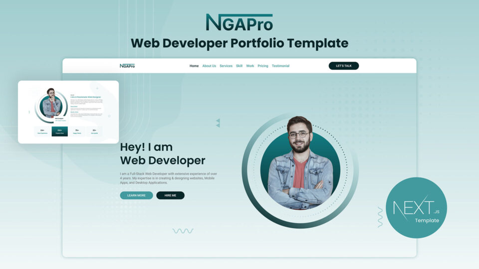 NextGenAppsPro - Next.js Portfolio Template for Web Developers - DesignToCodes