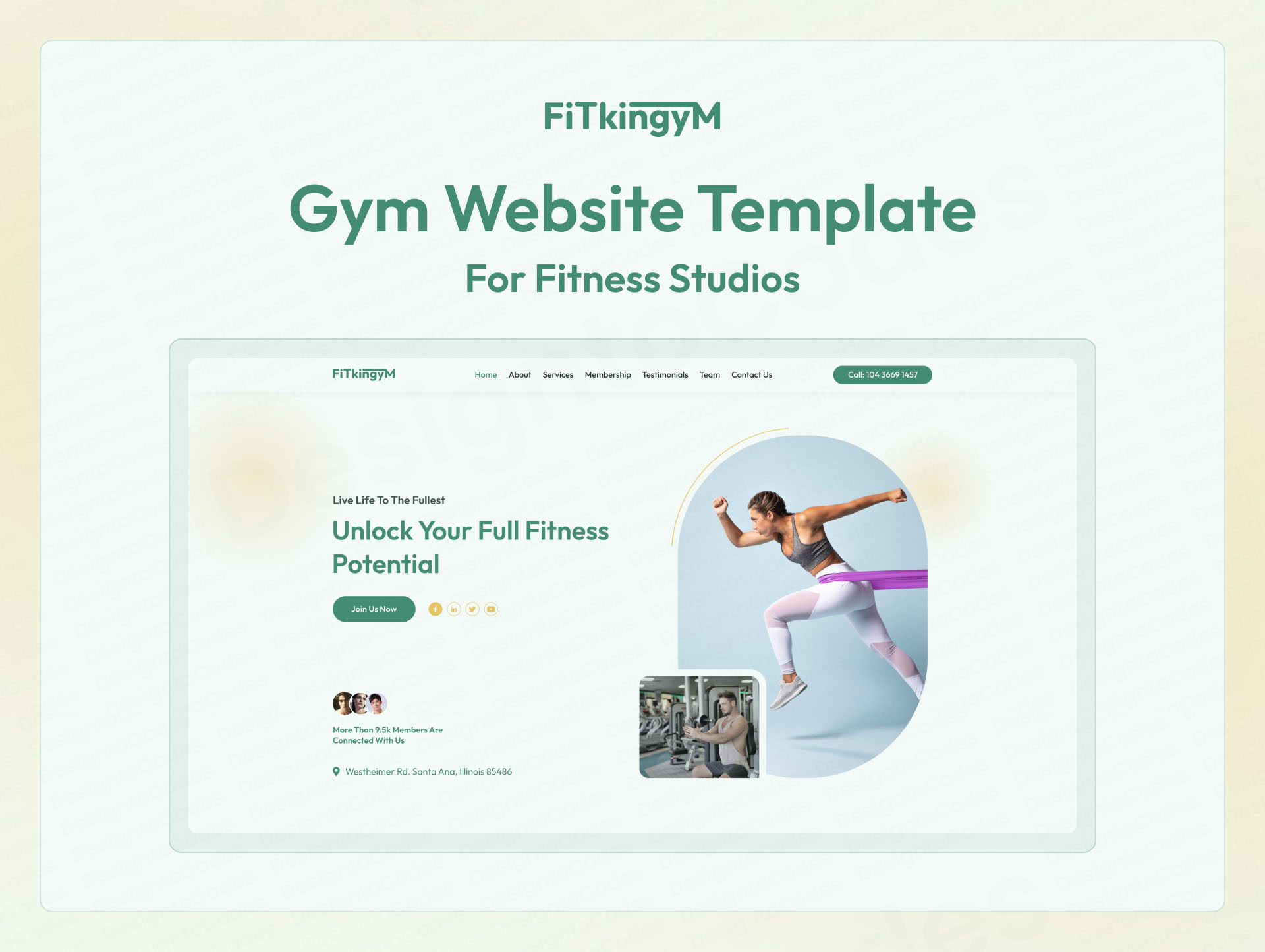 FitKinGym - Best Fitness and Gym Framer Template
