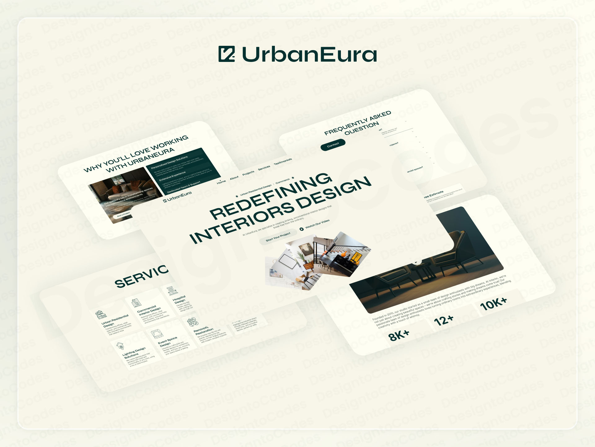 UrbanEura - Interior Design Agency Template for Framer