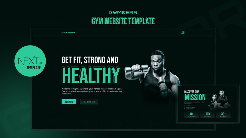 Gymkear - Best Gym Next.js Website Template