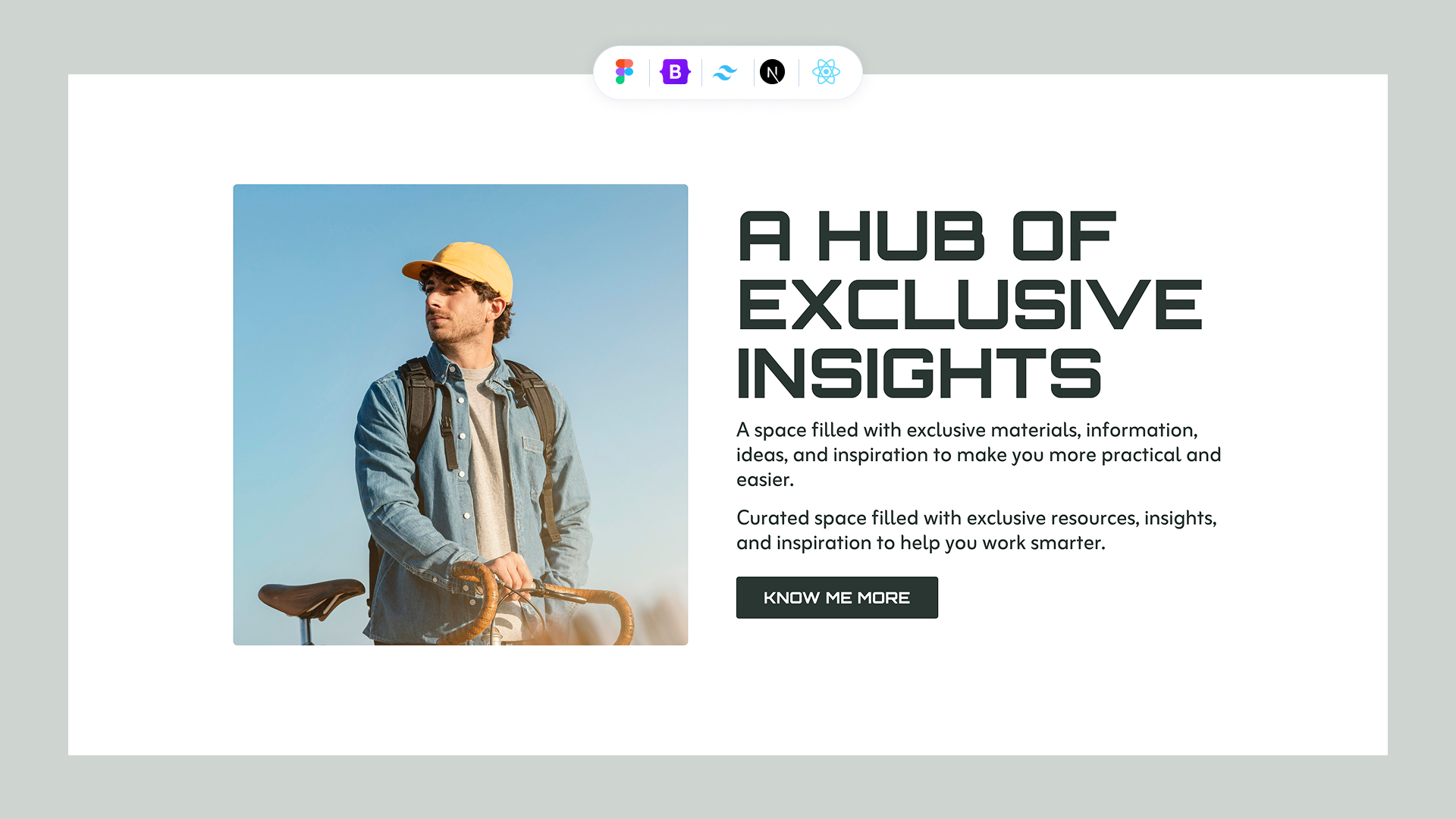 About Section Figma Style 1 - DesignToCodes