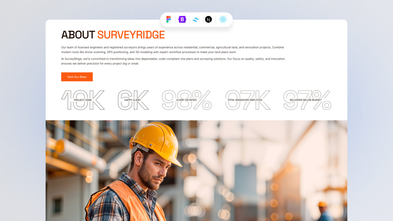 About Section Figma Style 126 - DesignToCodes