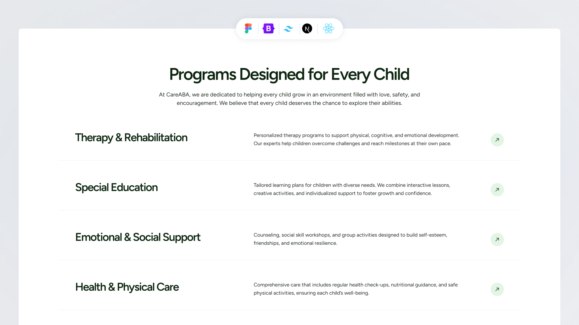 Service Section Figma Style 50