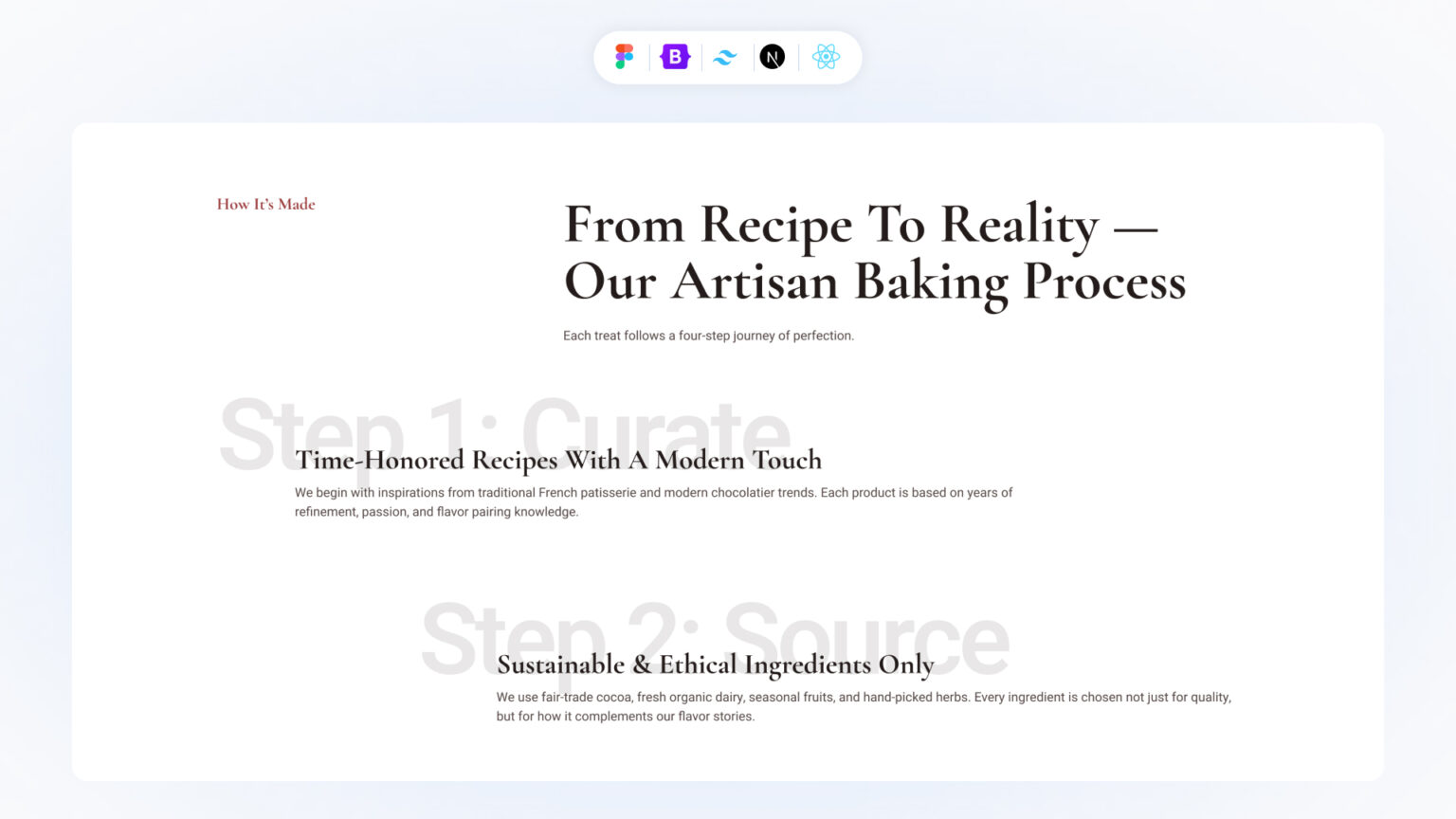 Steps Section Figma Style 3 - DesignToCodes