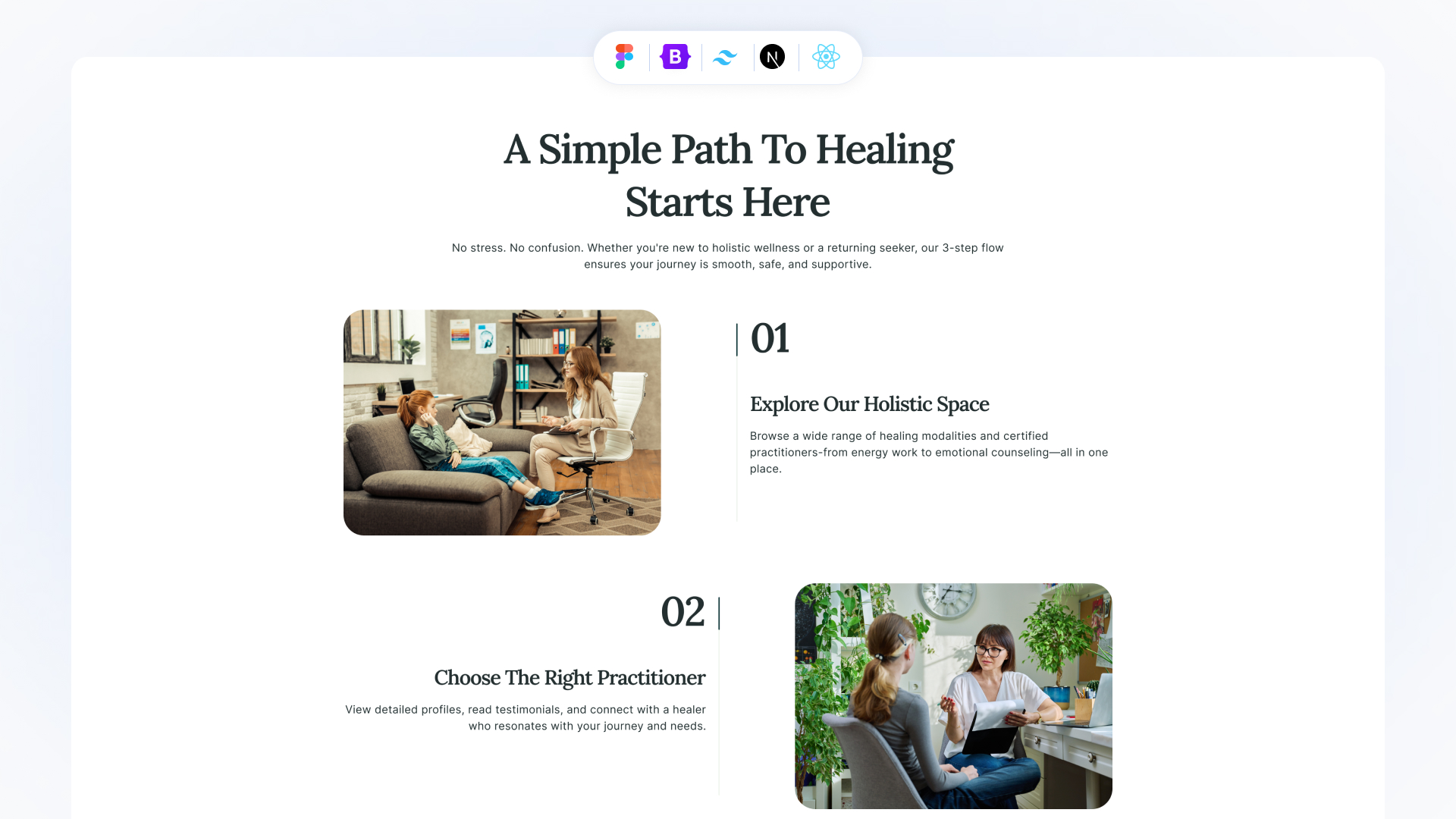 Steps Section Figma Style 19 - DesignToCodes