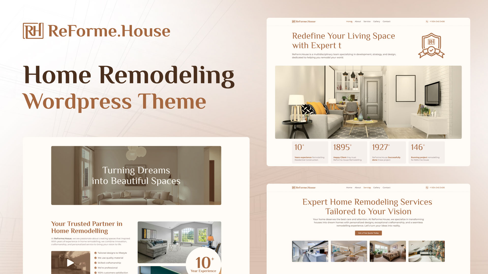 ReForme.house - Home Remodeling Elementor Theme - DesignToCodes