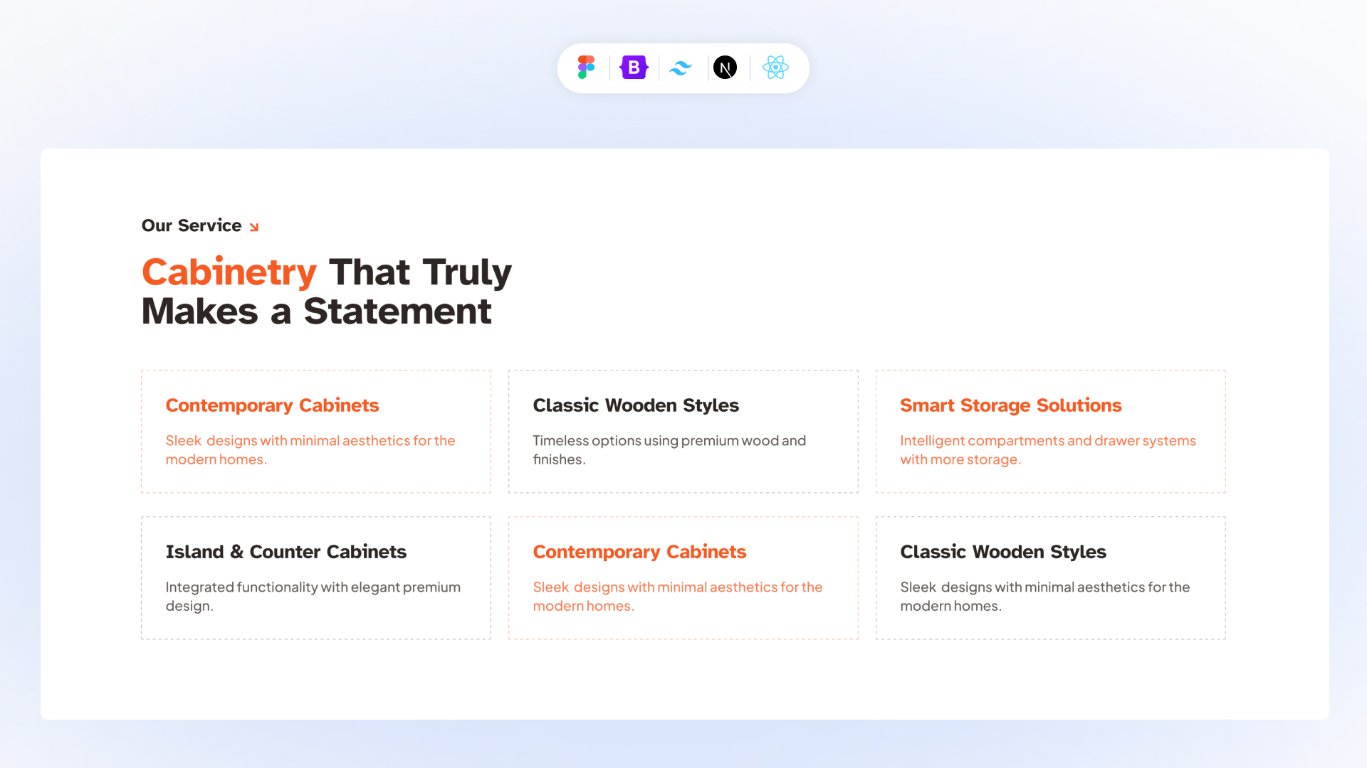 Service Section Bootstrap Style 21