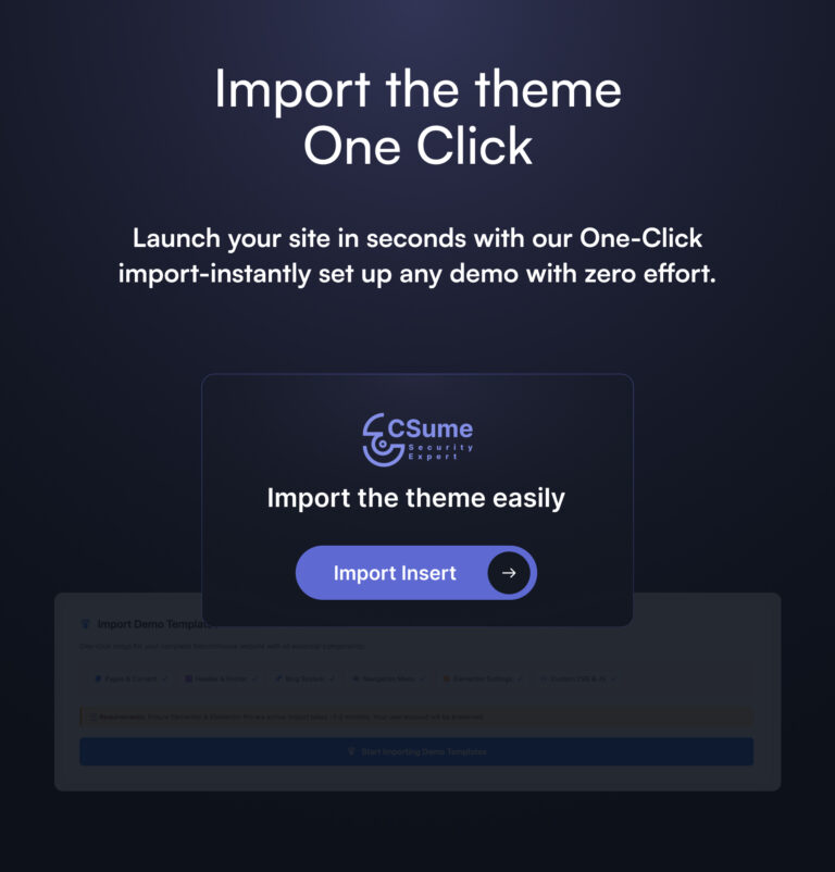 Csume V3 - IT Protection & Cyber Security Elementor Theme