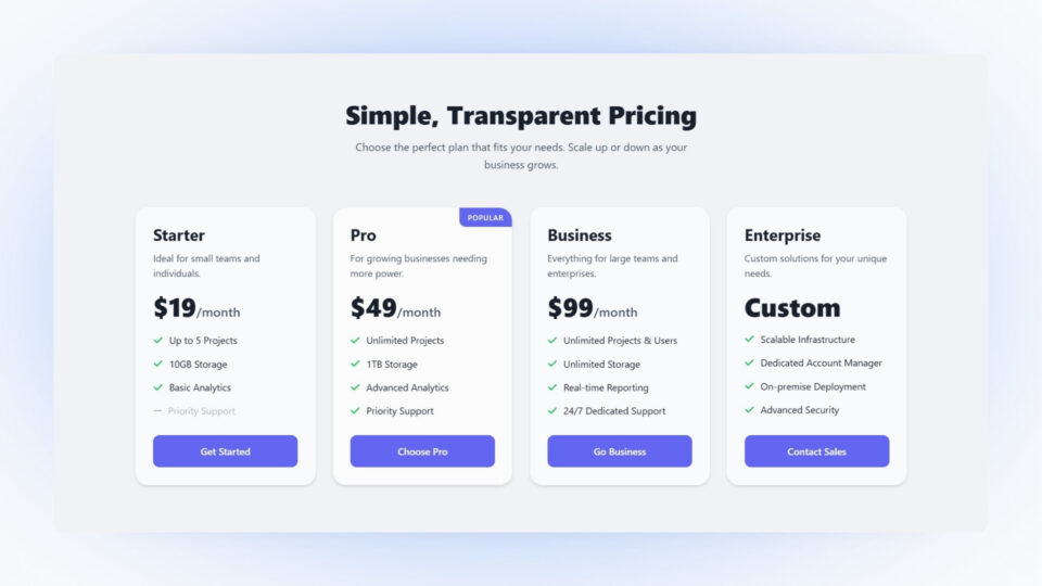 Pricing Section Tailwind Style 61 - DesignToCodes
