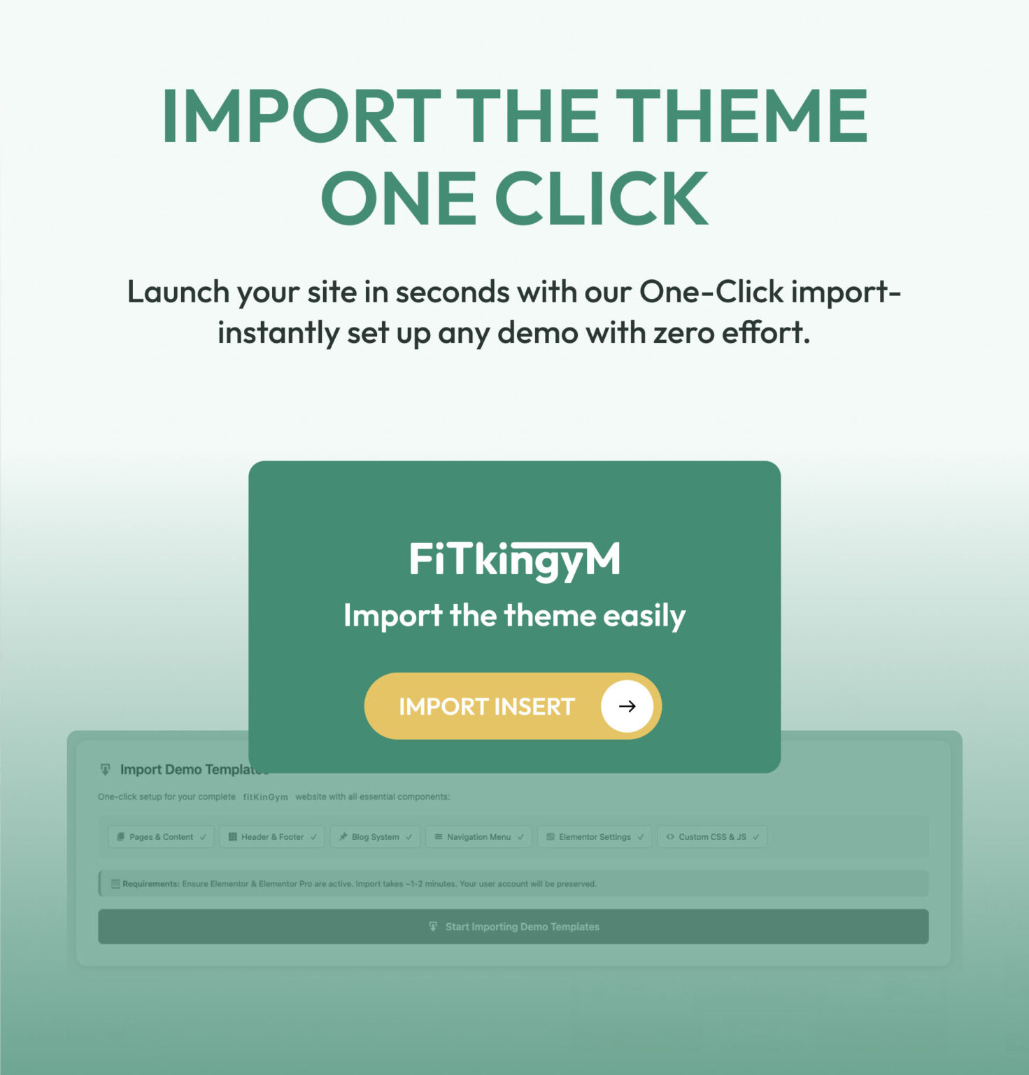 FitKinGym Gym Elementor Theme Template: Modern Studio