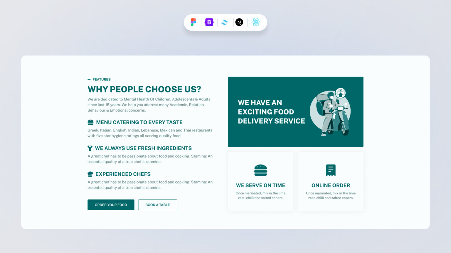 Why Choose Us Section Bootstrap Style 23