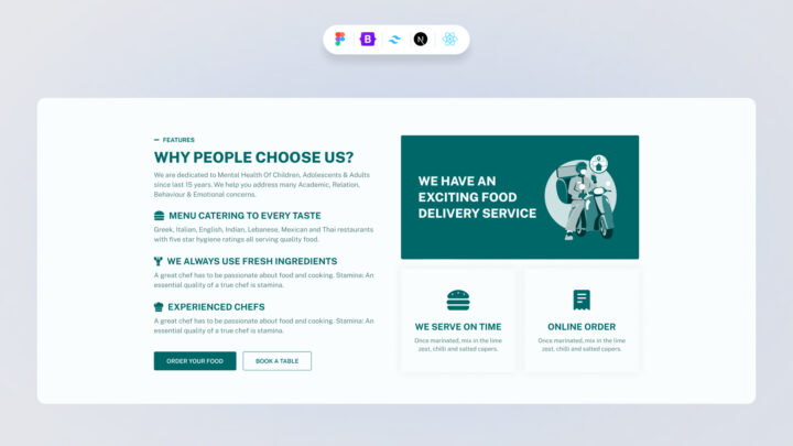 Why Choose Us Section Bootstrap Style 23
