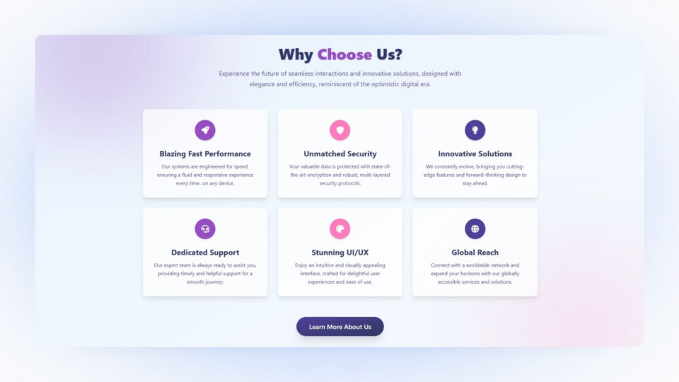 Why Choose Us Section JSX Style 63