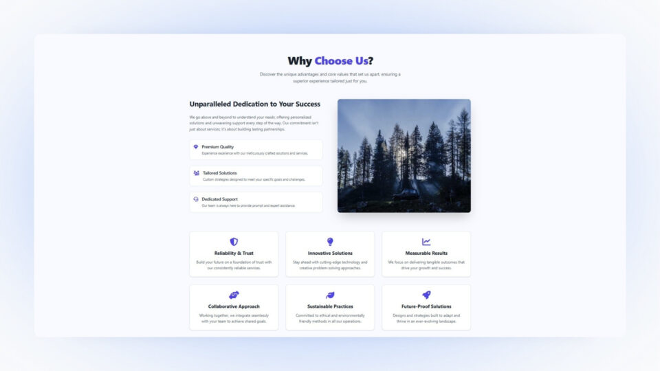 Why Choose Us Section JSX Style 76