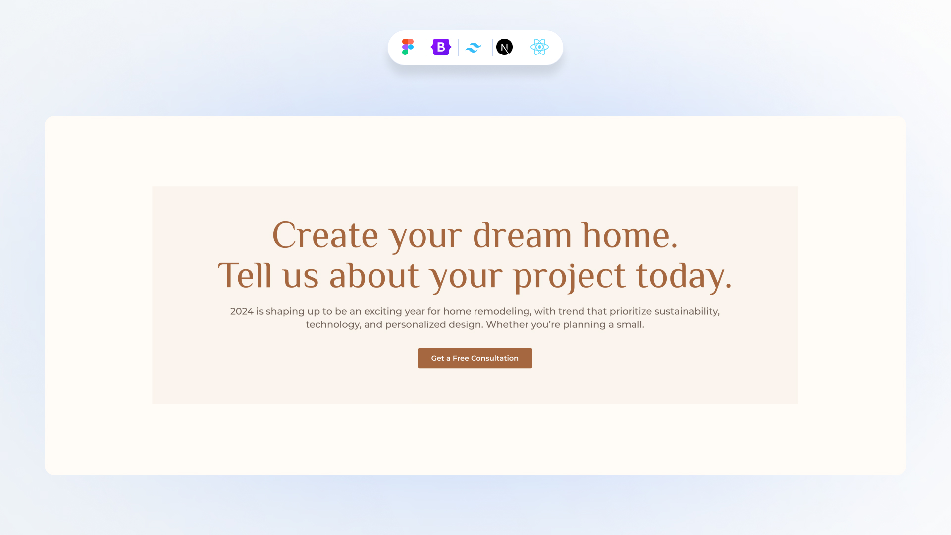 CTA Section Bootstrap Style 17