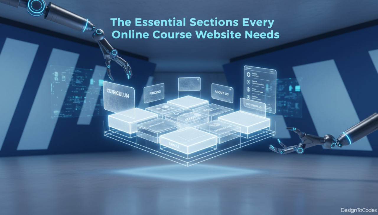 The Essential Sections Every Online Course Website Needs - DesignToCodes